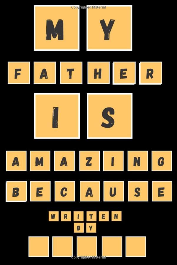 My Dad Is Amazing: Fill in The Blank Book With Prompts For Kids to Fill ...