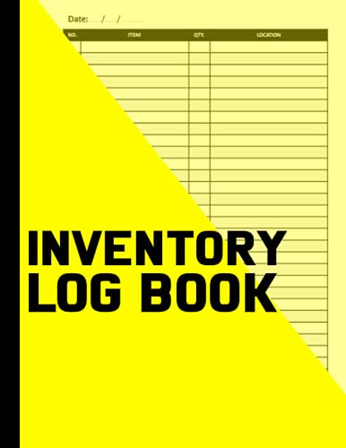 Inventory Log Book: Inventory Log For personal and Small Business ...