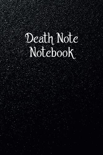Death Note Notebook: 100 pages Original Black Death Note Notebook by MD ...