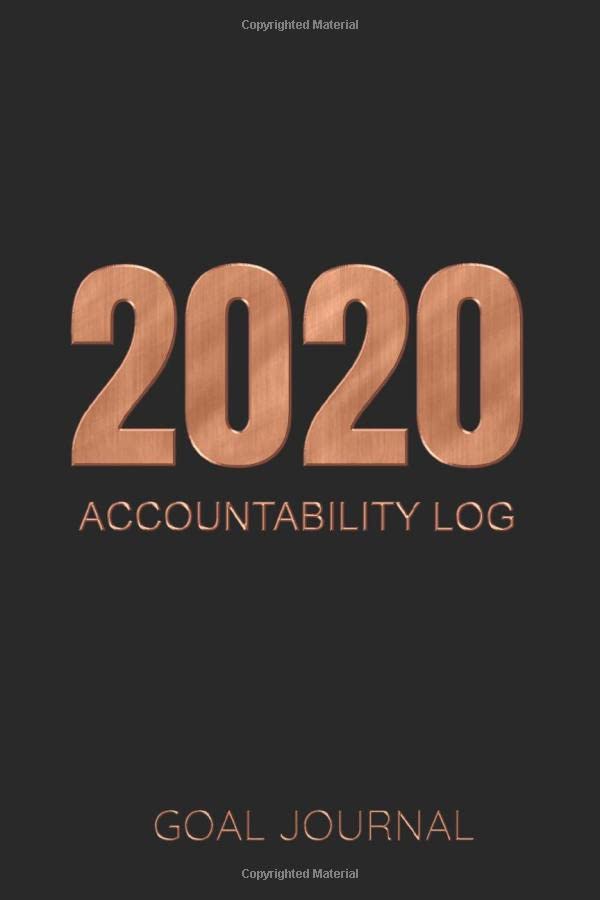 2020 Accountability Log Goal Journal - Set Daily Goals and Motivate ...