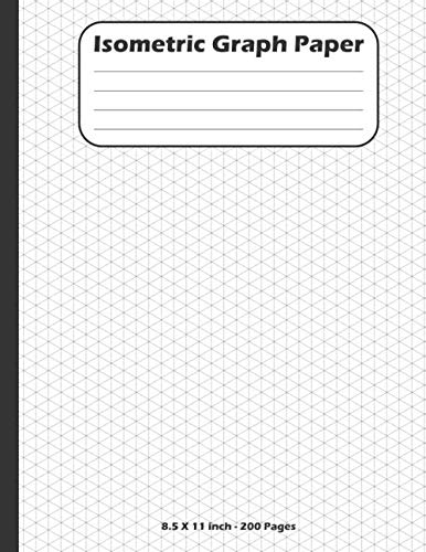 Isometric Graph Paper: Isometric Graph Paper Notebook. Triangle graph ...