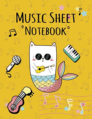 Music Sheet Notebook: Standard Manuscript Paper / blank sheet music 12 ...