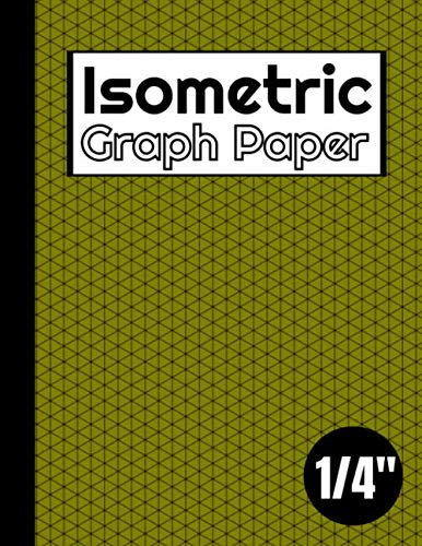 Isometric Graph Paper: Olive Green Cover Isometric 3D Graph Paper ...