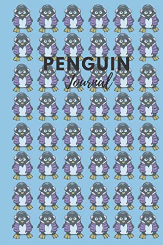 Penguin Journal (ice blue): Blank Lined Journal | Penguin Notebook ...