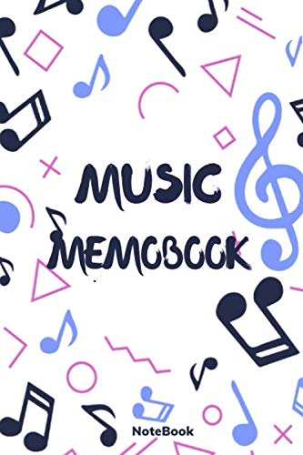 Music Memobook: Standard Wirebound Manuscript Paper / Musical ...