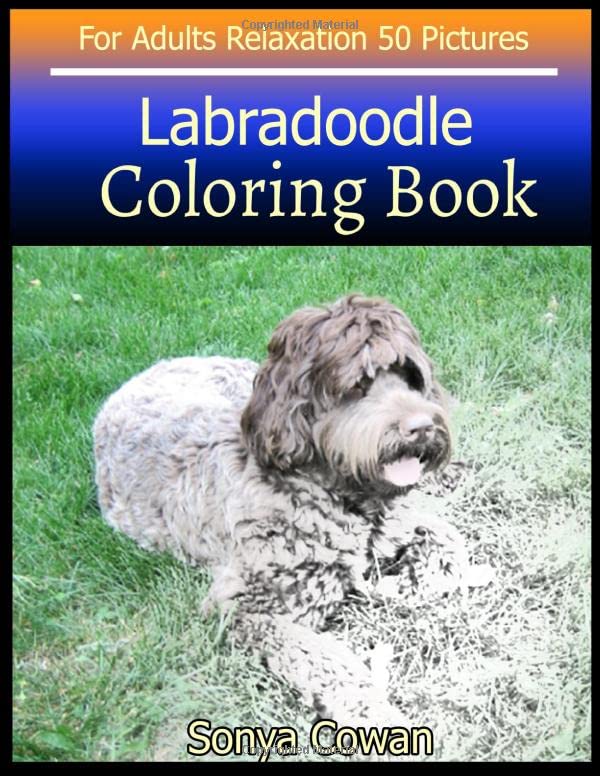 Labradoodle Coloring Book For Adults Relaxation 50 pictures ...