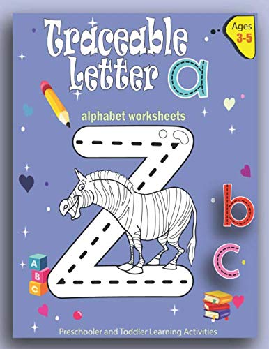 Traceable Letter a alphabet worksheets ages 3-5 preschooler and Toddler ...