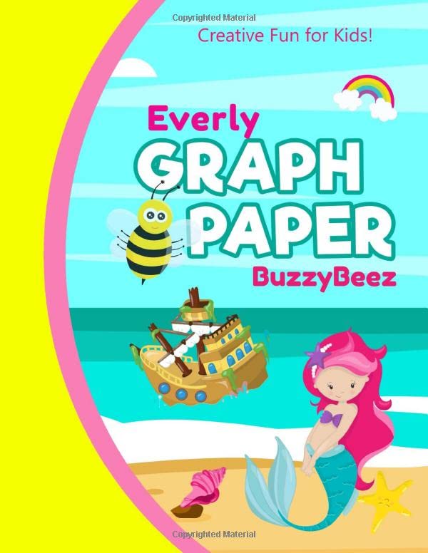 Everly: Mermaid Large Blank 4 x 4 Quadrille Squared Coordinate Grid ...