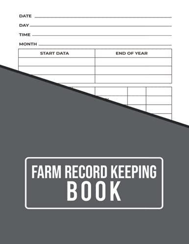 Farm Record Keeping Book: Cute Farm Management and organizer record ...