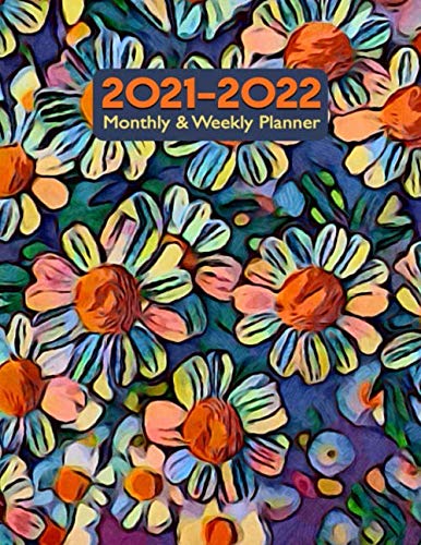 2021 - 2022 Monthly And Weekly Planner: 2 Year Daily Weekly Calendar ...