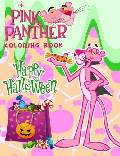 Pink Panther Halloween Coloring Book: The Fantastic Halloween Coloring ...