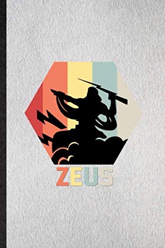 Zeus: Lined Notebook For Greek Mythology. Funny Ruled Journal For Zeus ...