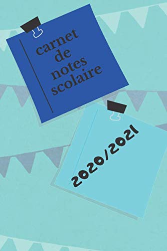 carnet de note scolaire: carnet- note scolaire 2020/2021- planificateur ...