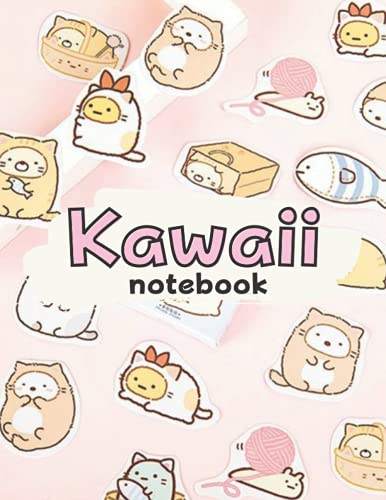 Kawaii Notebook: Kawaii Notebook/Journal for Girls, Cute Dairy, Premium ...