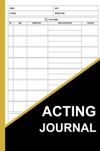 Acting Journal: Simple Audition Log book Tracker, Track & Record ...