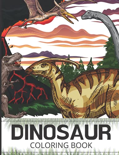 Big Dinosaur Coloring book: Dinosaur coloring book for kids, Over 125 ...