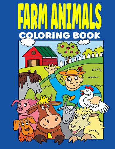 Farm Animals: A Coloring Book Featuring 20 Cute and Lovable Farm ...