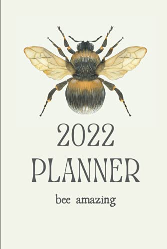 2022 Planner - Bee Amazing: Includes Year at a Glance, Month Per Page ...