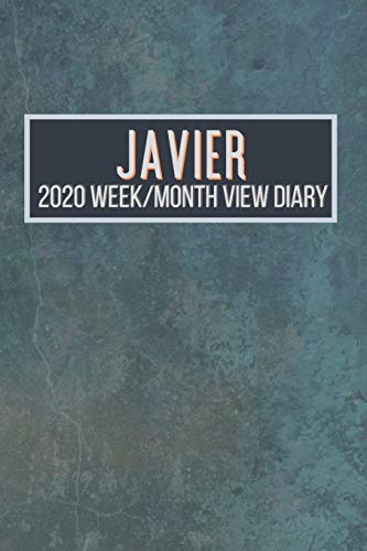 JAVIER 2020 Week/Month View Diary: January to December 2020 Week and ...