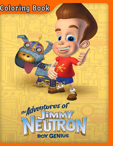 Jimmy Neutron Boy Genius Coloring Book: Great Coloring Pages For Fun ...