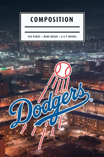 Project Planner Composition Notebook : Los Angeles Dodgers Notebook ...
