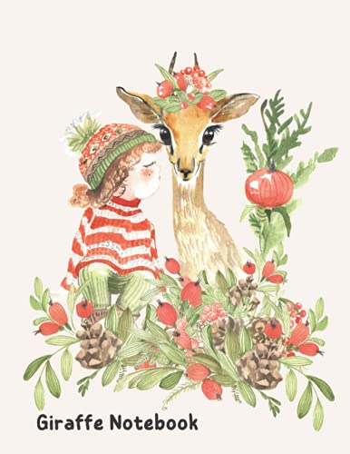 Giraffe Notebook: Giraffe School Notebook Animal Lover Gift ,animal ...