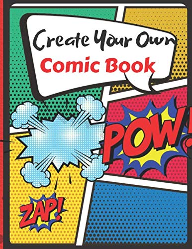 Create Your Own Comic Book: Draw Your Own Comics,Cover Notebook Action ...