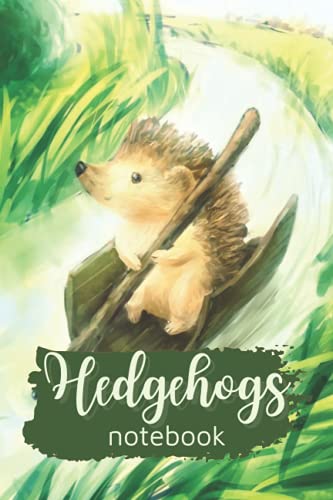 Hedgehog Notebook: Cute Little Hedgehogs 6 x 9 Inches Journal for ...
