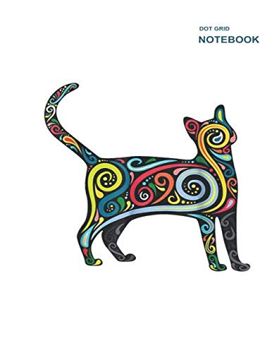 Notebook dot grid: Cat notebook journal, Dotted Pages, 8.5 x 11, 110 ...