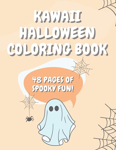 Kawaii Halloween Coloring Book for Kids: Kawaii Halloween Coloring Book ...
