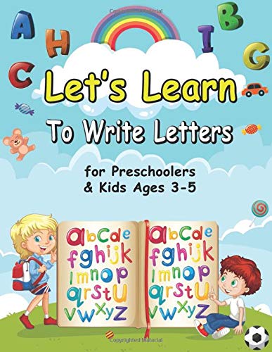let's learn to write letters: A fun Workbook for Pre K, Kindergarten ...
