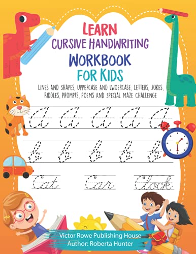 Cursive Handwriting Workbook for Kids: Fun and Engaging Cursive Writing ...