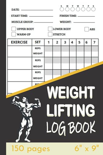 Weight Lifting Log Book: Workout agenda book | Weight training tracker ...