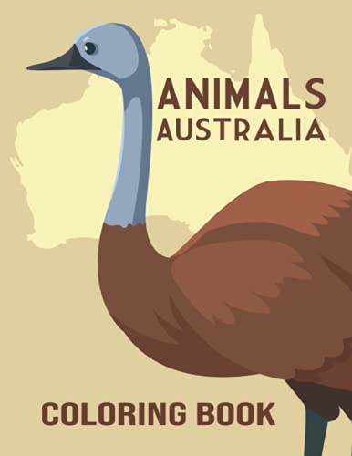 Australian Animals Coloring Book: 40 Fun Coloring Pages Cute Aussie ...