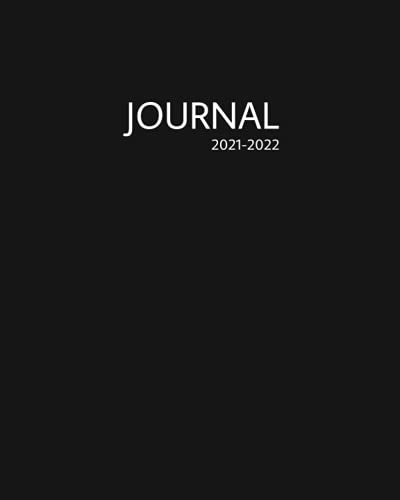 Simple Journal 2021-2022: 300 Page Journal, 8 x10 inch, Matte Black ...