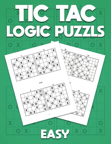 Tic Tac Logic Puzzles Easy: This book of tic-tac-logic puzzles for ...
