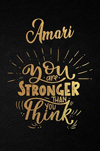 Amari You Are Stronger Than You Think: Personalized Initial Name ...