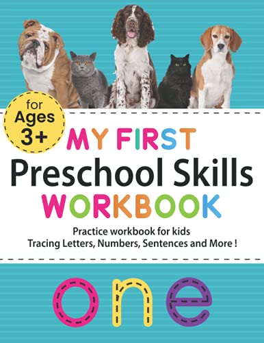 My First Preschool Skills Workbook: Practice Workbook for Kids Ages + 3 ...