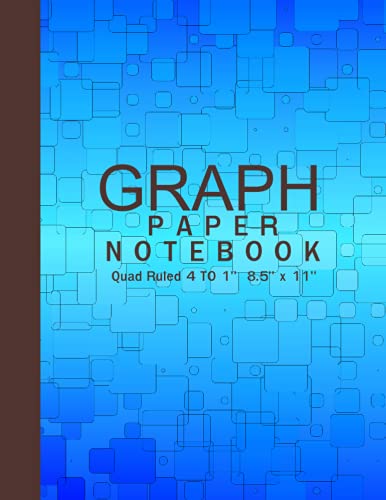 Graph Paper Math: Graph Paper Notebook, Graph Paper 4x4, Grid Paper ...