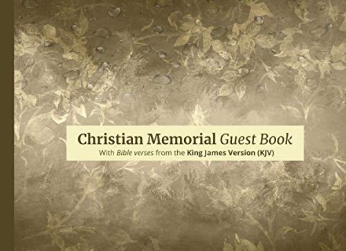 Christian Memorial Guest Book: Time passes but memories stay, loved and ...