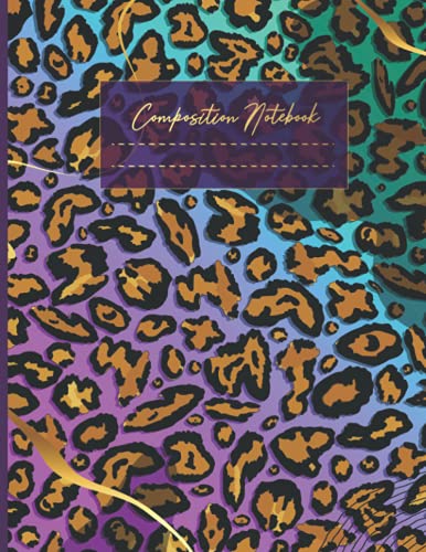 Cheetah Notebook: Leopard Print Composition Notebook | Cheetah Journals | College Ruled Paper ...
