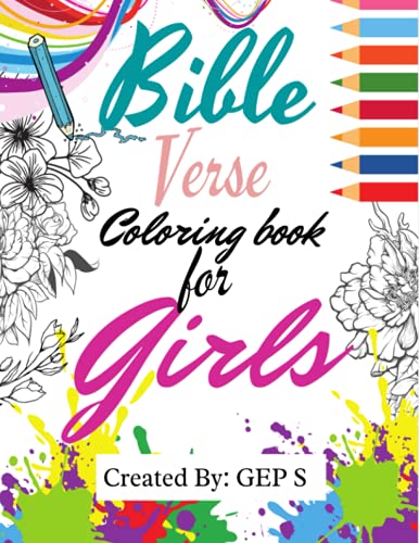 Bible verse coloring book for girls.: Christian coloring book for young ...