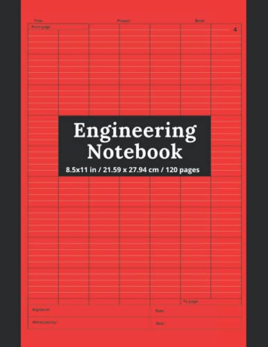 Engineering Notebook: Lab Grid Format Experiment Workbook for Students ...