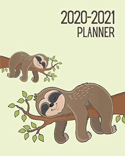 2020-2021 Daily Planner Sloth and Baby Sloth Academic Planner: Sloth ...
