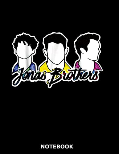 Notebook: Jonas Brothers Notebook For Boys, Girls, Students, Teachers ...