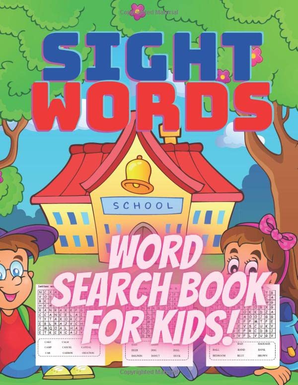 Sight Words Word Search Book for Kids: crosswords kids|kid crossword ...