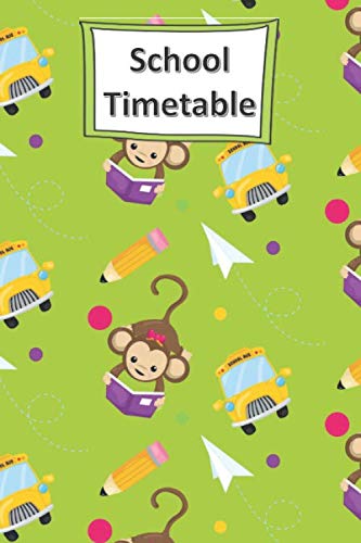 School Timetable: School timetable Journal Weekly Schedule Record ...