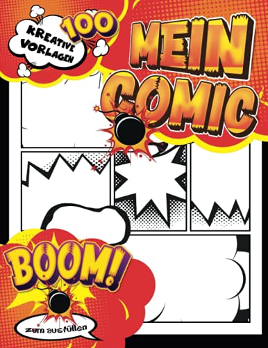 Comic Zeichnen Lernen Kinder: Leeres Comic-Buch zum Erstellen eigener ...