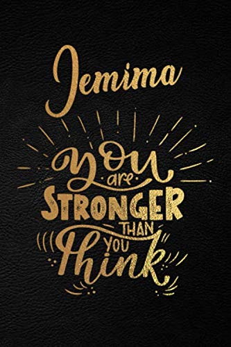 Jemima You Are Stronger Than You Think: Personalized Initial Name ...