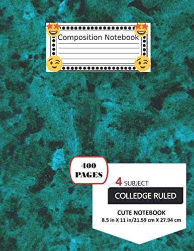 4 subject notebook with divider sheets: 4 Subject College Ruled ...